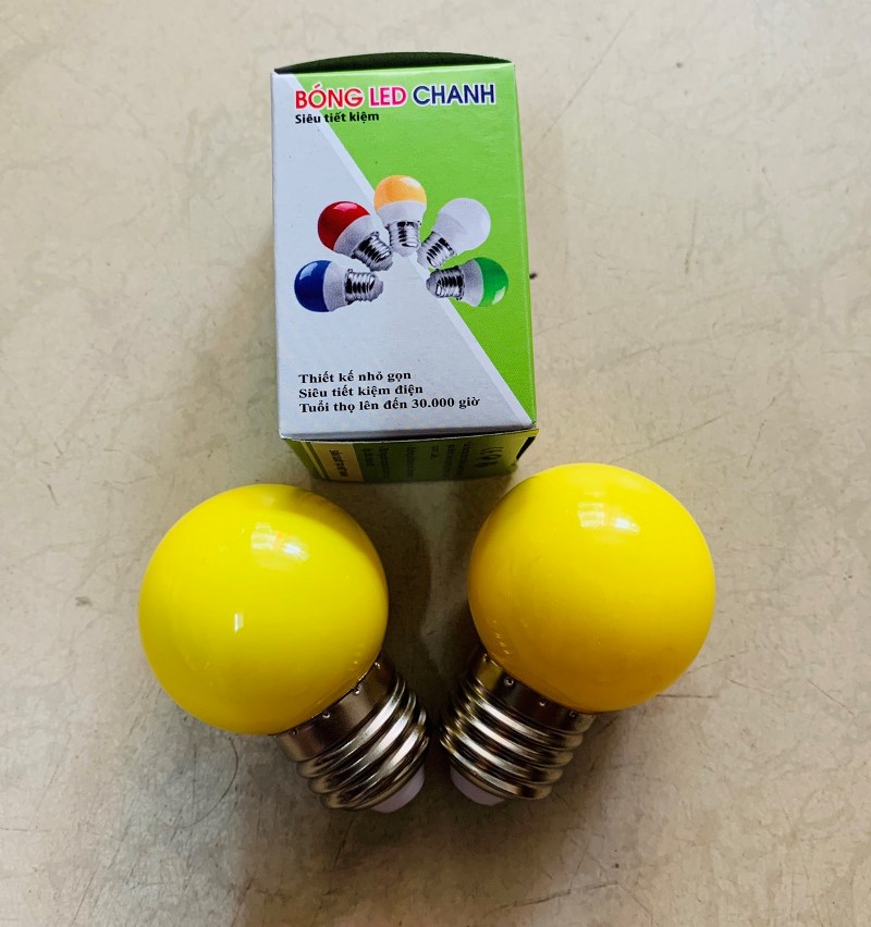 Bóng LED chanh 2W vàng